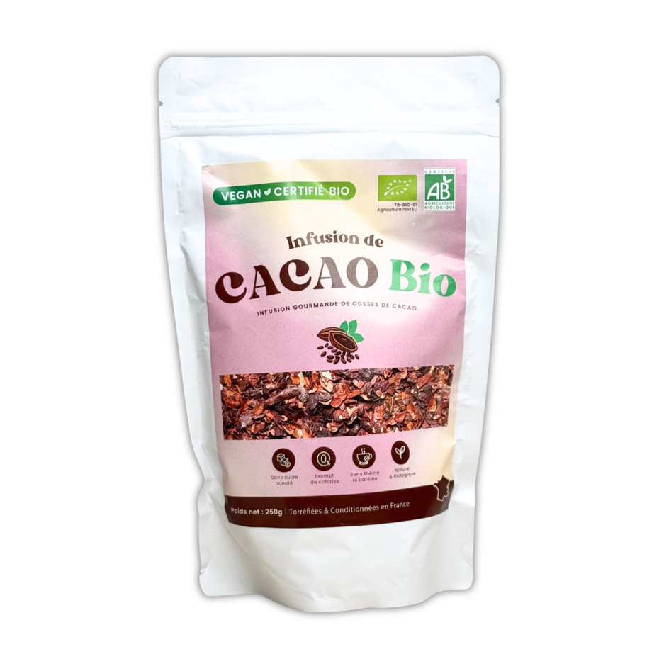 Infusion gourmande de Cosses de Cacao Bio sans sucre ajouté, 250g - Dr ...